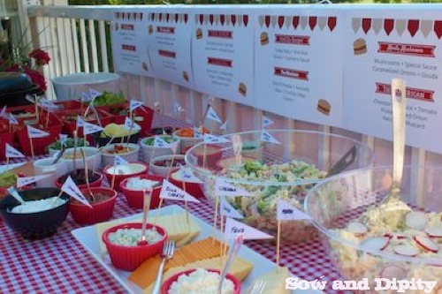 Slider BBQ Burger Bar Party